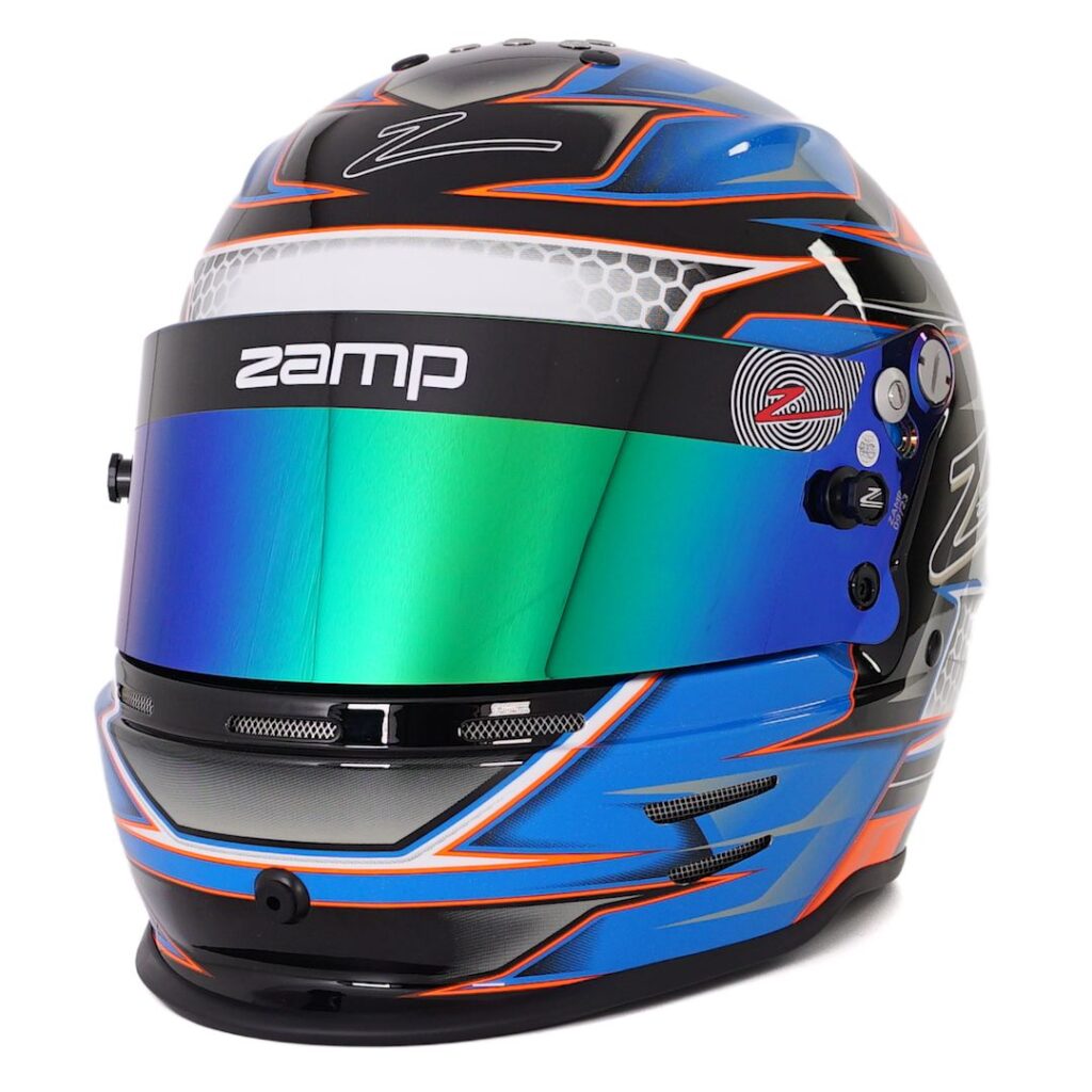 RZ 42 Youth Orange/Blue Karting Helmet - Zamp Helmets | Helmet 28 EU ...