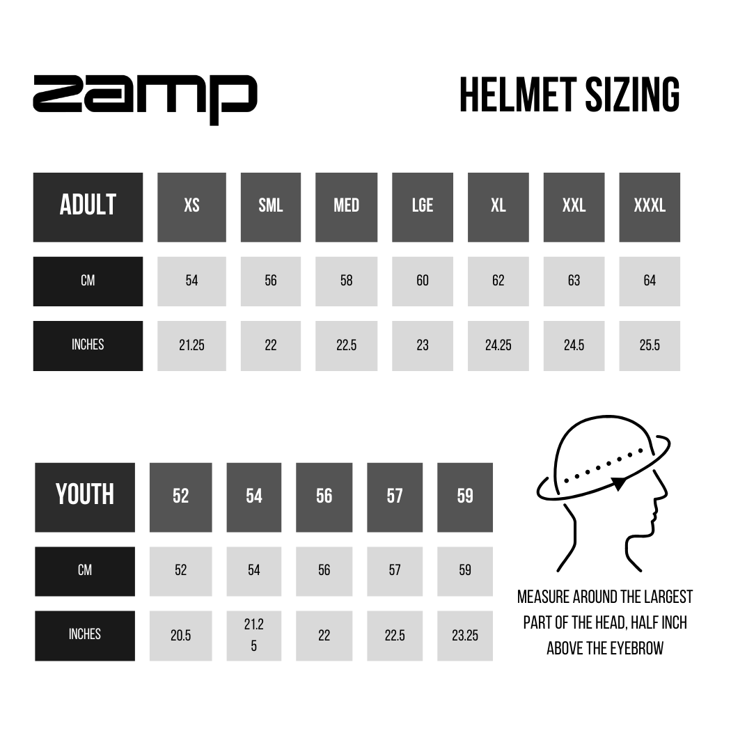 RZ 42 Youth Black / Red €369 - Zamp Helmets EU